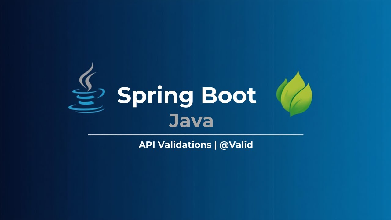 Sprint Boot | @Valid - YouTube