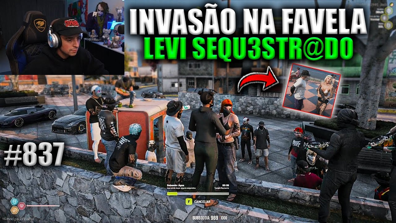 INVASÃO NA FAVELA? LEVI SENDO SEQU3STR@DO POR ELA ! EP 837 - YouTube