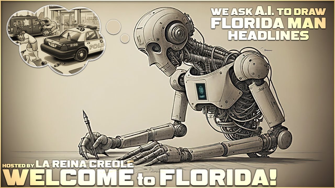 We Ask A.I. to Draw FLORIDA MAN HEADLINES! | The Welcome To Florida ...