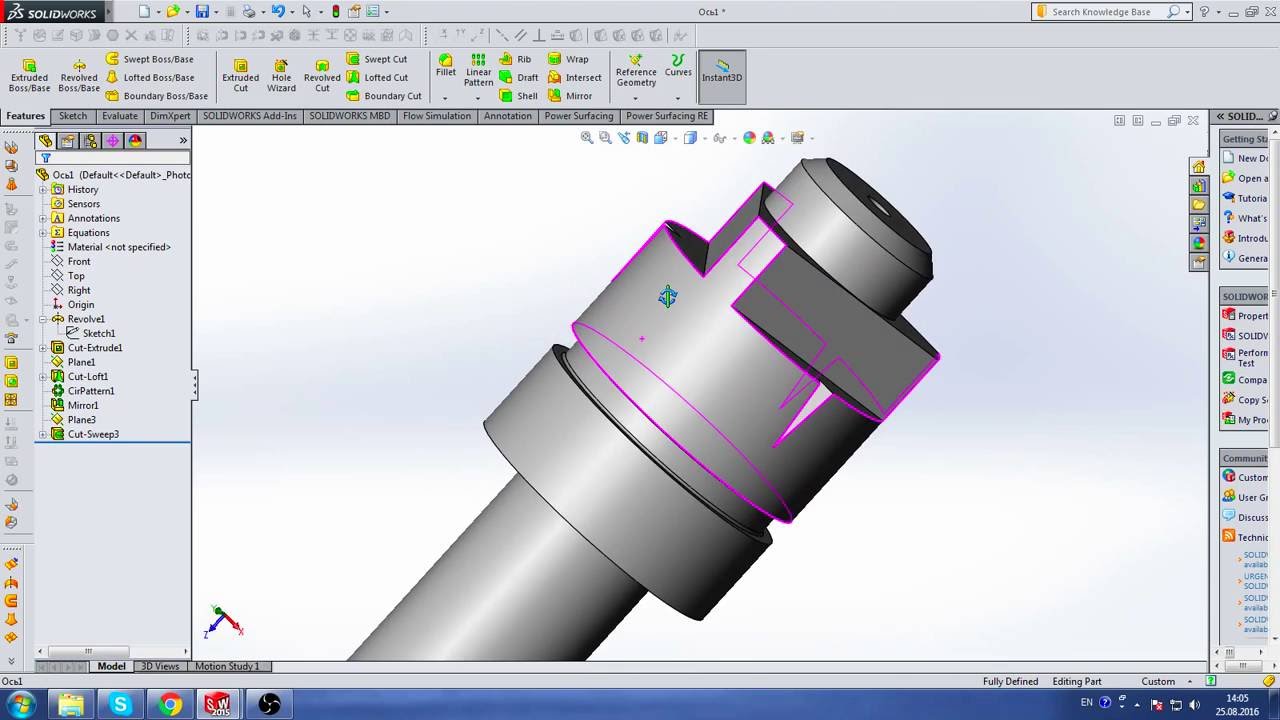 How To Use Swept Cut In Solidworks YouTube how-to-use-swept-cut-in-solidworks-youtube