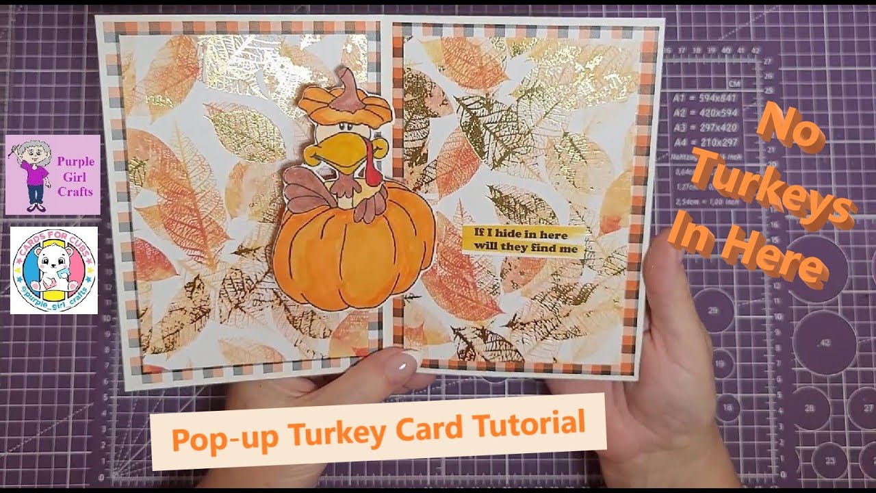Thanksgiving Turkey Pop-up Card Tutorial - YouTube