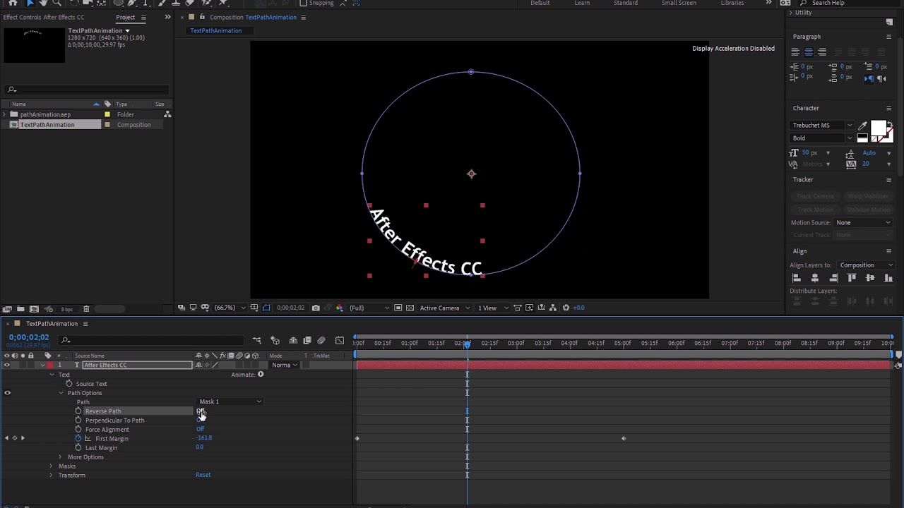 Adobe After Effects CC Path Animation Part 1 - YouTube