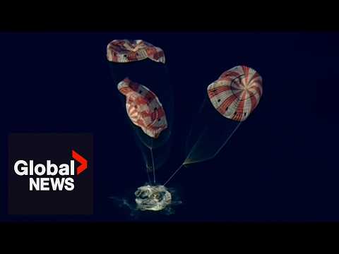 Artemis II returns: NASA spacecraft makes splashdown in Pacific Ocean following lunar voyage | FULL