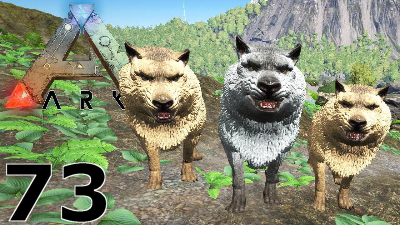 ARK: Survival Evolved Gameplay - Dire Wolf Rudel - S4E73 | Let's Play ...
