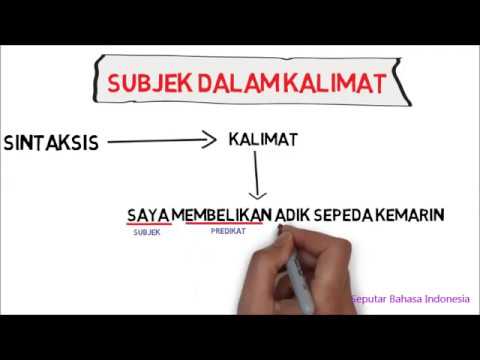 Cara Menentukan Subjek dalam Kalimat ~ Seputar Bahasa Indonesia