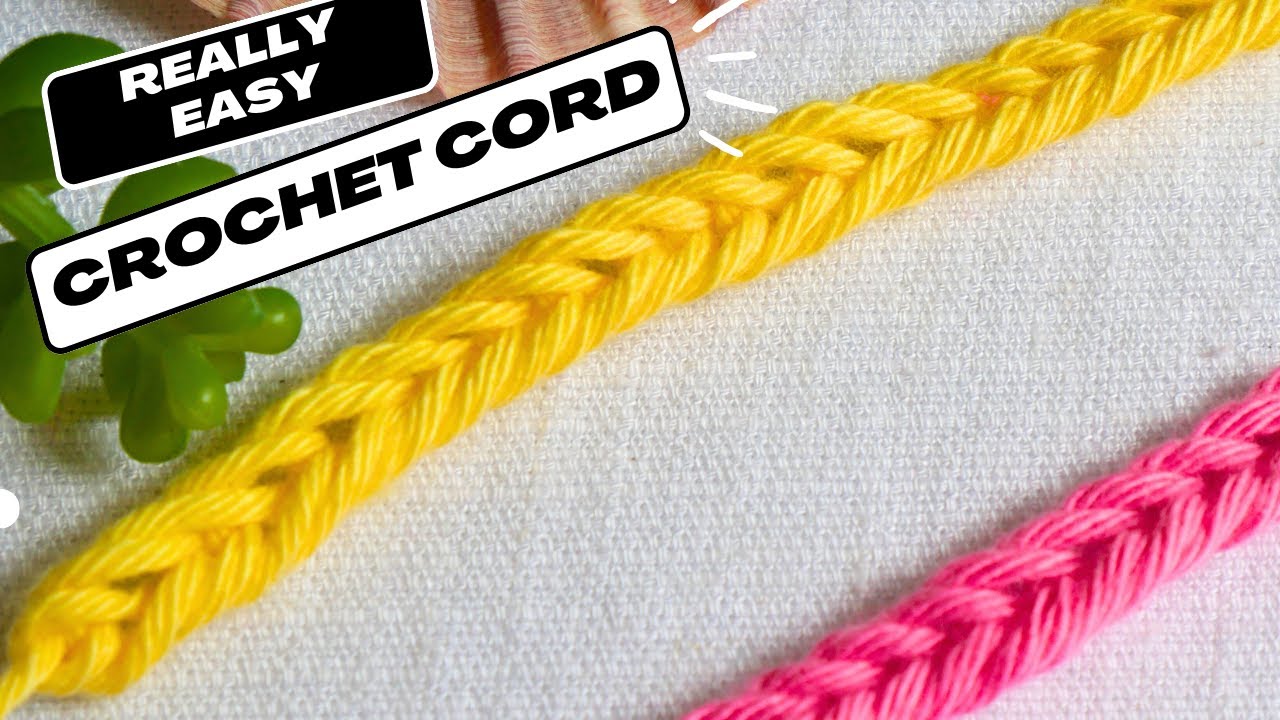 Really easy crochet cord tutorial| Quick, simple & beginner - YouTube