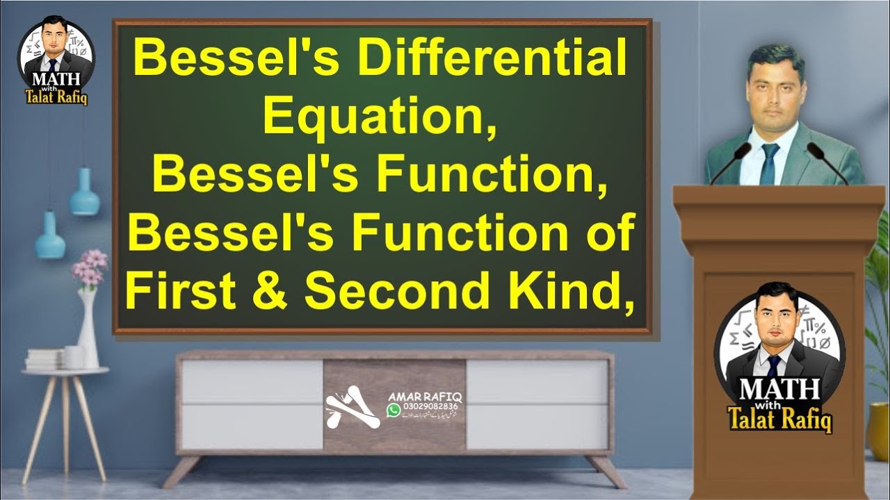 Bessel's differential equation | Bessel's function | Bessel's function ...
