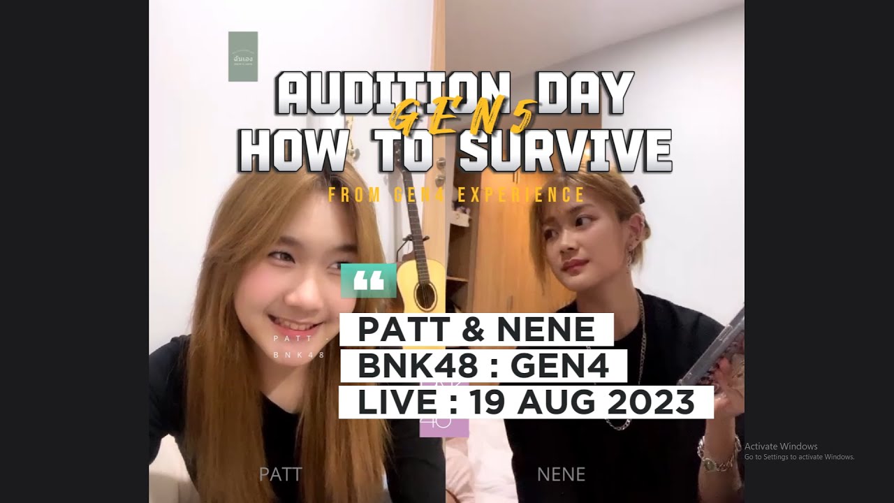"AUDITION" : PATT & NENE : LIVE 19 AUG 2023 - YouTube