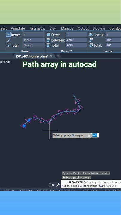 path array in autocad | object shows the multiple times in autocad #shorts #ytshorts - YouTube