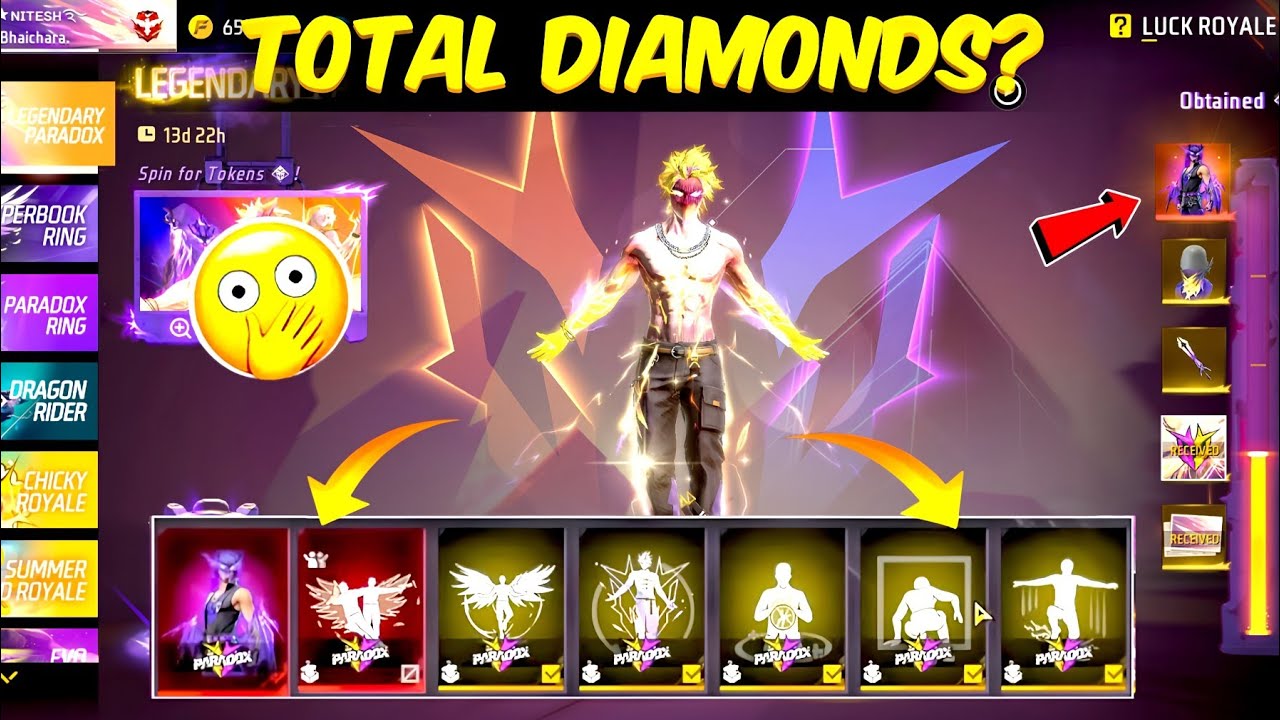 NEW LEGENDARY PARADOX EVO BUNDLE FREE FIRE | FREE FIRE NEW EVENT | NEW ...