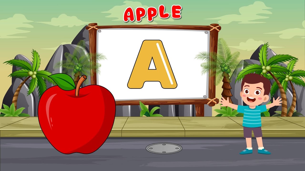 Learn Alphabets With Live Examples | Animated Video With Video Clips ...