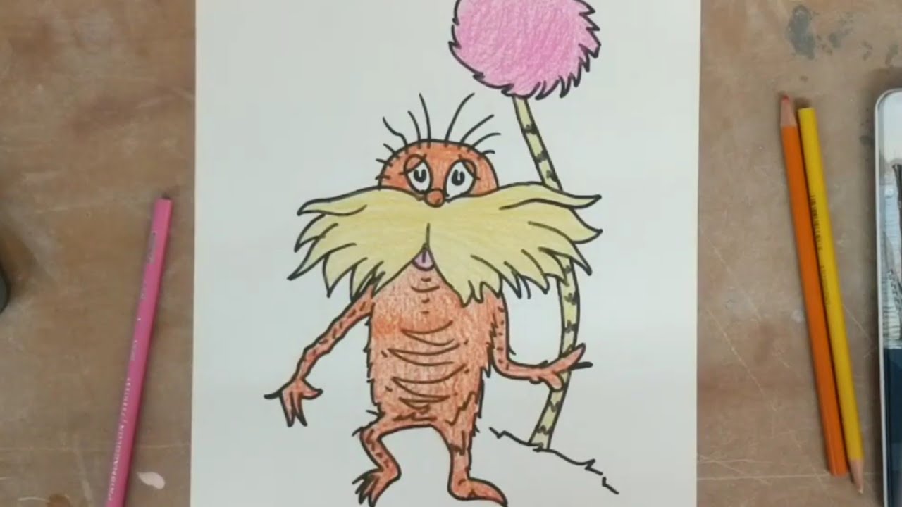 How to Draw the Lorax - YouTube