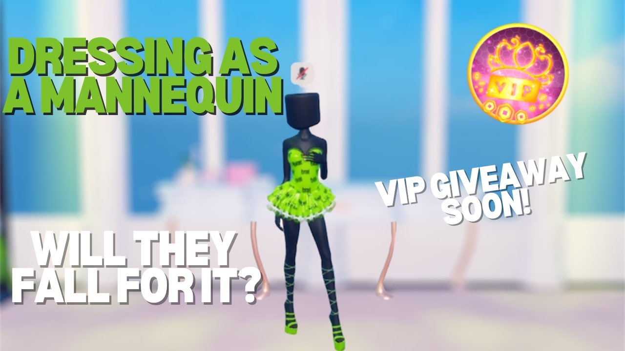 DRESSING UP AS A MANNEQUIN IN DRESS TO IMPRESS! THEY BELIEVED?? - YouTube