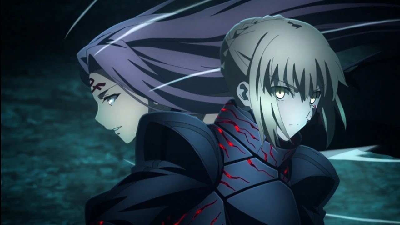 Saber vs Rider🇧🇷🔥(Fate Stay Night Heaven's Feel lll) - YouTube