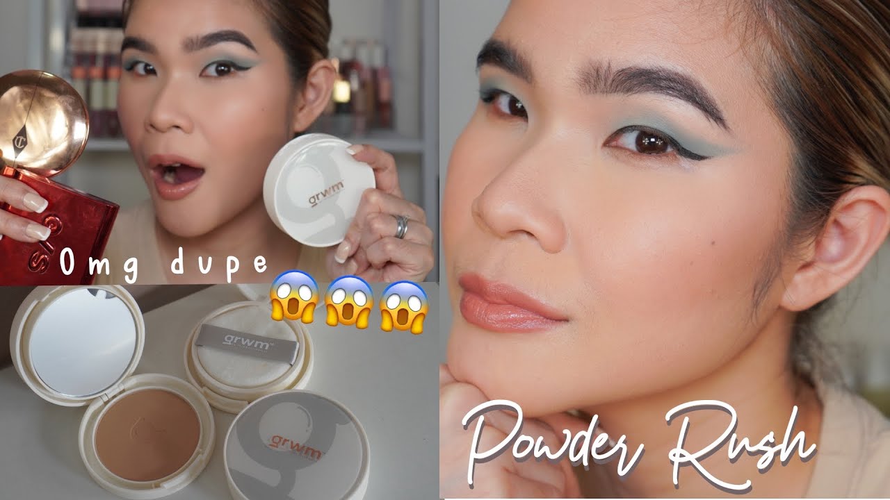 OMG!! GRWM ALL ABOUT THE BASE POWDER RUSH VELVET SETTING POWDER ...