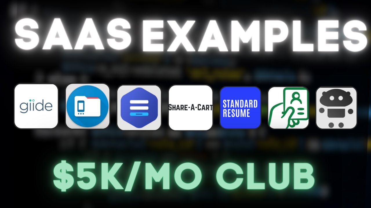 10 Micro SaaS Products Who Are In the $5k/Mo Club - YouTube