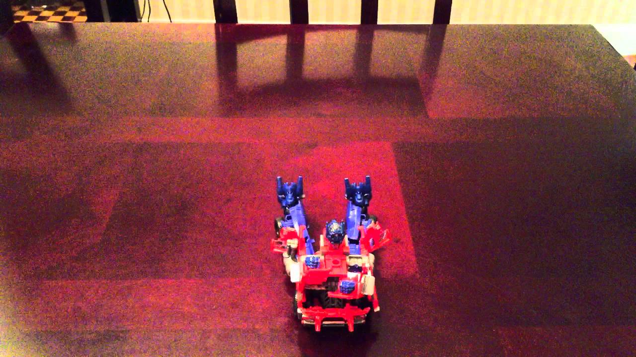 Transformers 4 invasion mode Optimus prime transformation stop motion ...