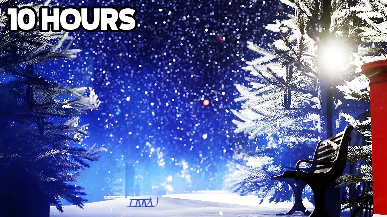 WINTER SNOWSTORM 10 Hours For Sleeping | Wind Sounds, White Noise ...