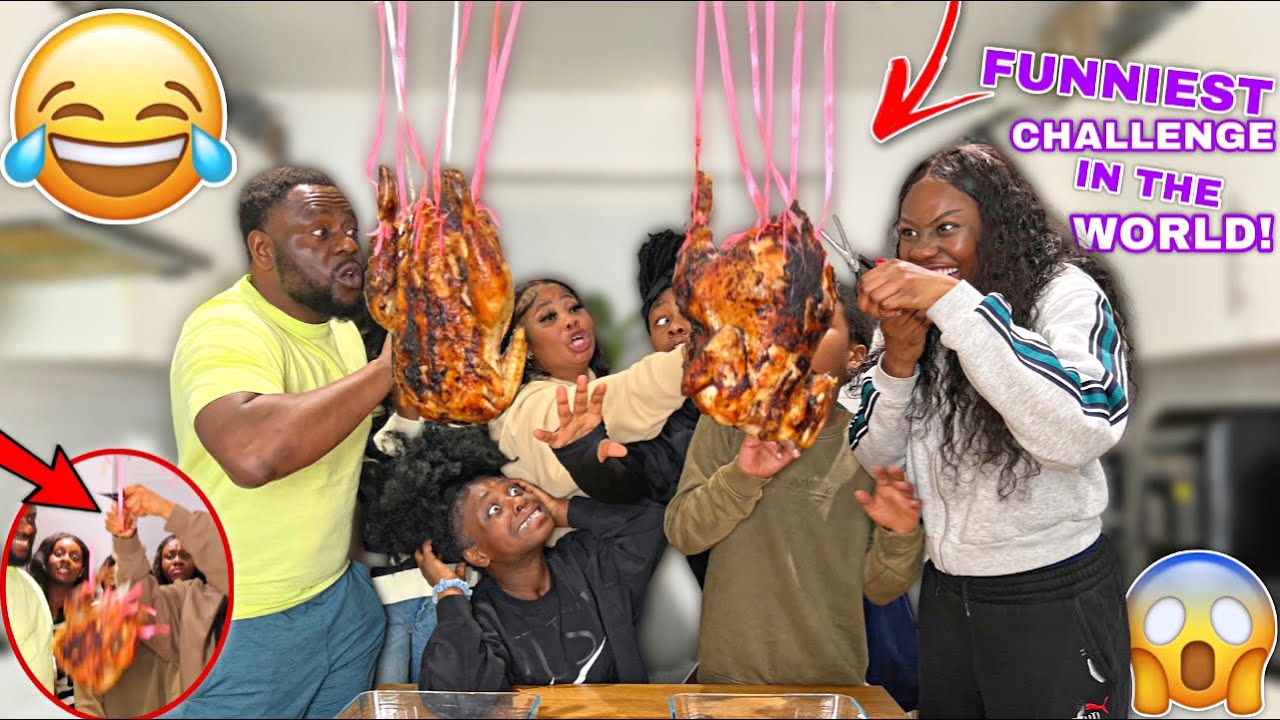 **THE FUNNIEST CHALLENGE IN THE WORLD** Double Full Chicken Roast Funny ...