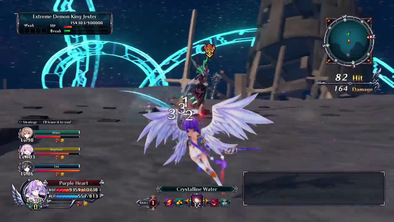 Cyberdimension Neptunia: 4GO: Extreme Demon King Jester Boss Fight ...