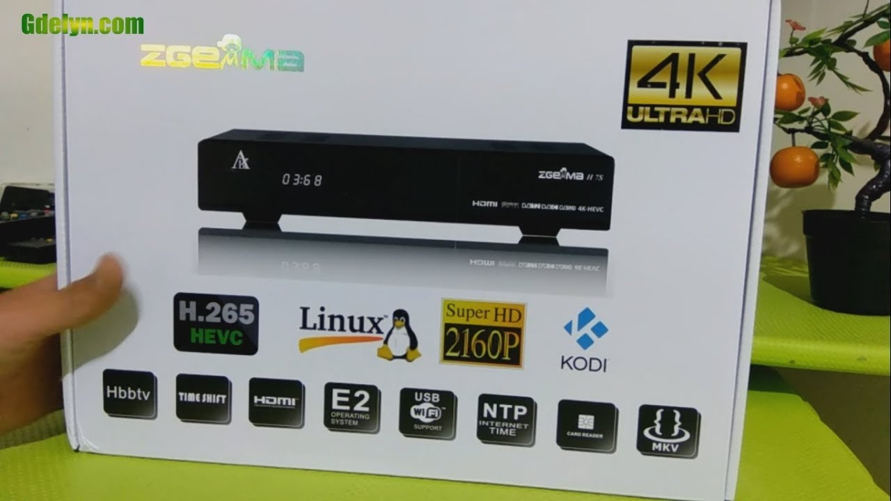 Receiver Enigma2 Zgemma H7S UHD AVS+ HEVC - YouTube