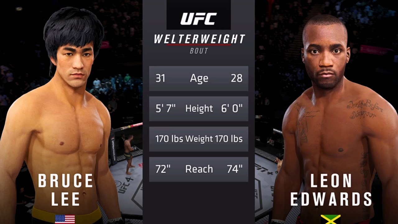How to Defeat Leon Edwards as Bruce Lee | UFC 4 Epic Fight Gameplay ...