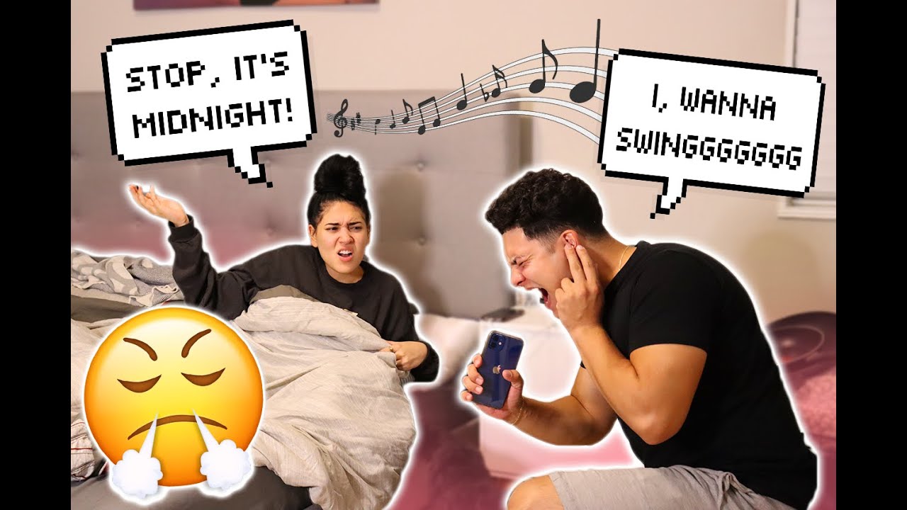 Singing HIGH NOTES In The Middle Of The Night!! *HILARIOUS* - YouTube