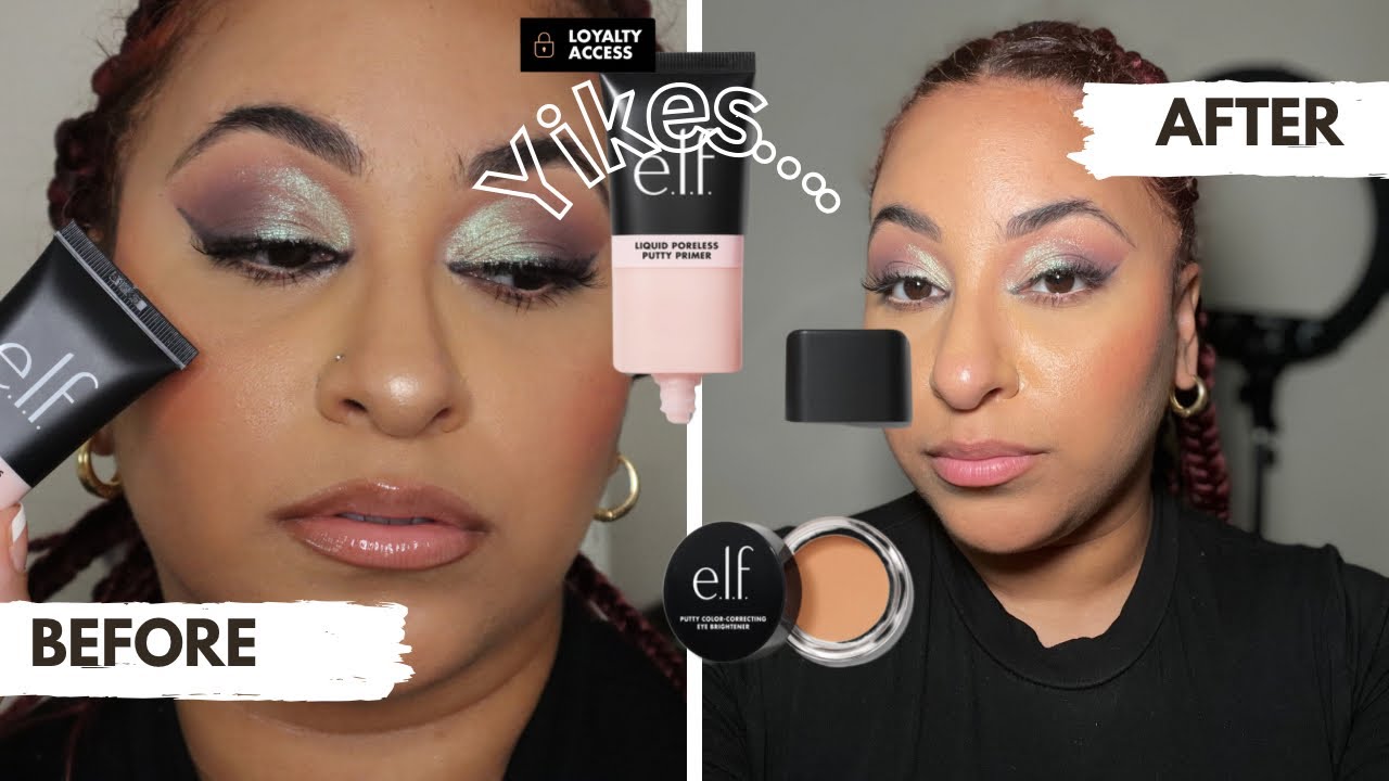ELF COSMETICS LIQUID PORELESS PUTTY PRIMER | WEAR TEST 🤦🏽‍♀️ - YouTube