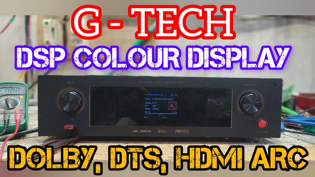 6.2-CH DOLBY, DTS, HDMI ARC |DIGITAL AMPLIFIER G-TECH COLOUR DISPLAY ...