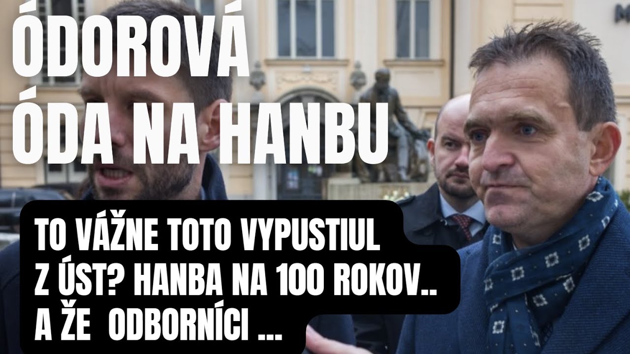 Ódorvá óda na hanbu! Hanba na 100 rokov, za to čo vypustil z úst. A ...