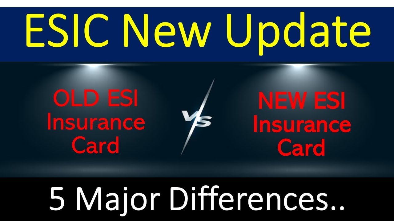 ESIC Big Update Differences In New ESI Card Old ESI Card QR Code ESIC Big Update Differences In New ESI Card Old ESI Card QR Code