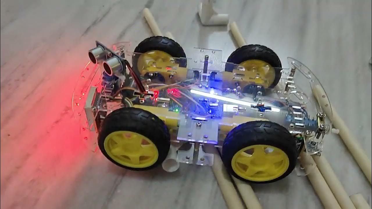 Arduino Obstacle Avoiding Autonomous Car with Robot Eyes ! - YouTube