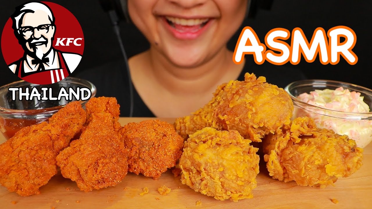 ASMR | KFC FRIED CHICKEN MUKBANG (NO TALKING) EATING SOUNDS | QUNFOH ...