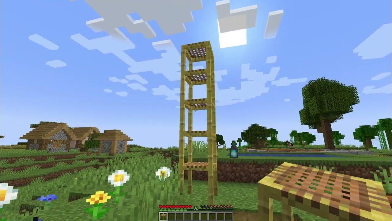 How to Make Scaffolding in Minecraft - YouTube