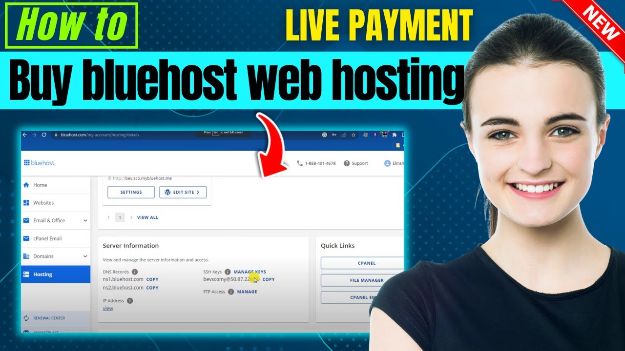 How to buy bluehost web hosting (Live Payment) - YouTube