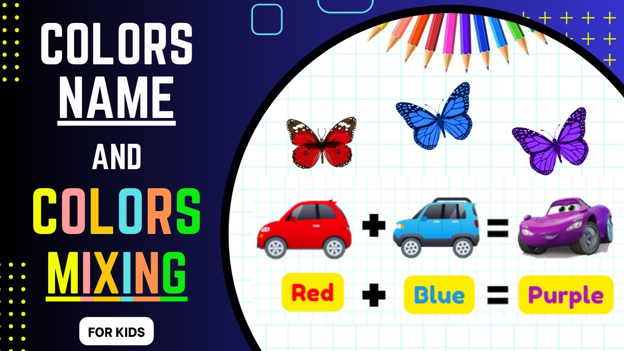 Colors for Kids | Colors name | Colors Mixing | Kids Vocabulary ...