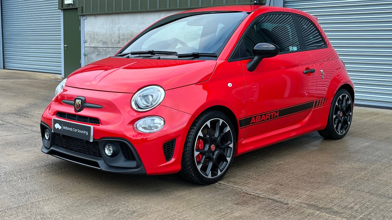 Abarth 595 Competizione Red Manual for sale WN21ZDG - YouTube