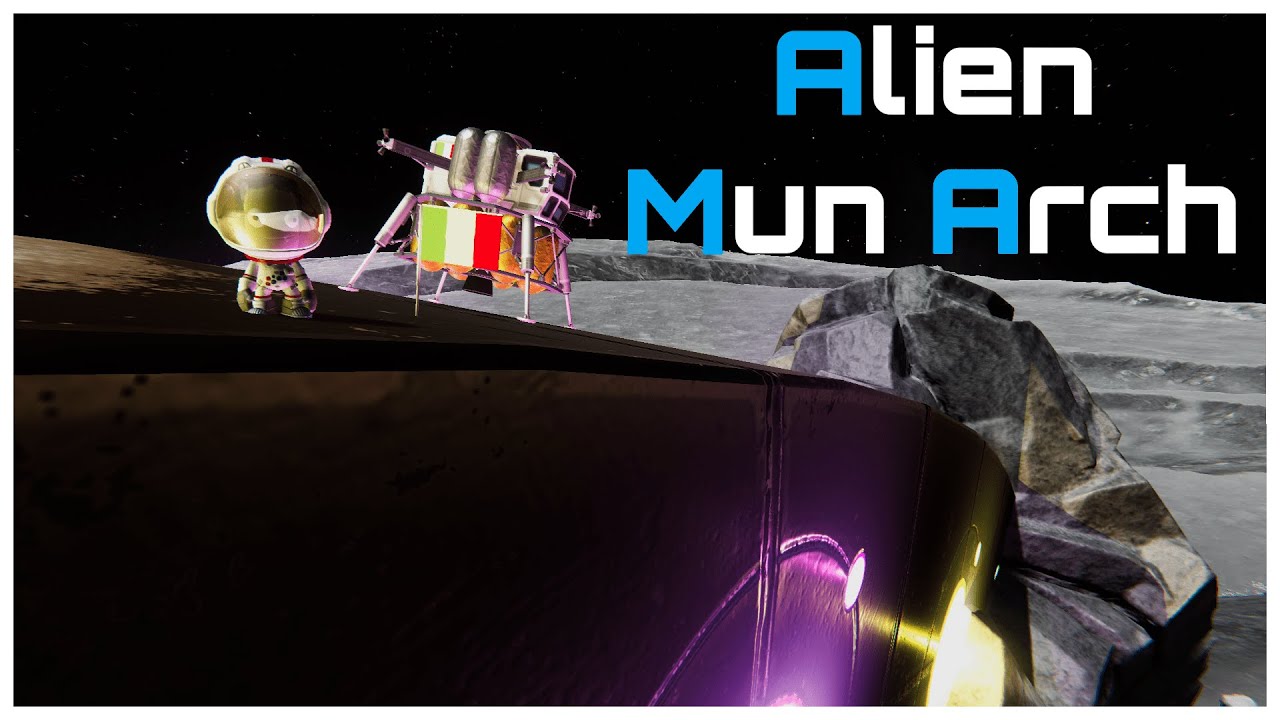 Exploring The Alien Arch On The Mun | Ksp - YouTube