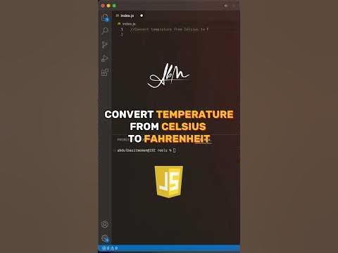 Convert Temperature Celsius to Fahrenheit | JavaScript Tutorial | #javascript #reactjs - YouTube