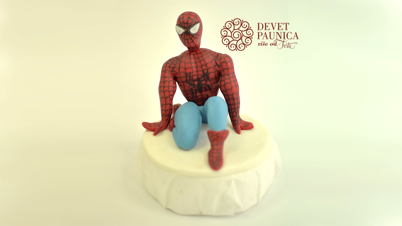 Spajdermen figurica od fondana - 1. deo - How To Make Spiderman fondant ...