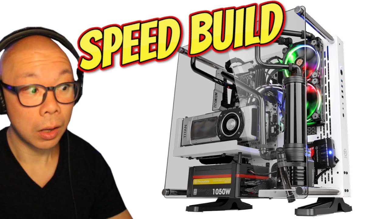 Build Thermaltake Core P3 Open Frame Snow - YouTube