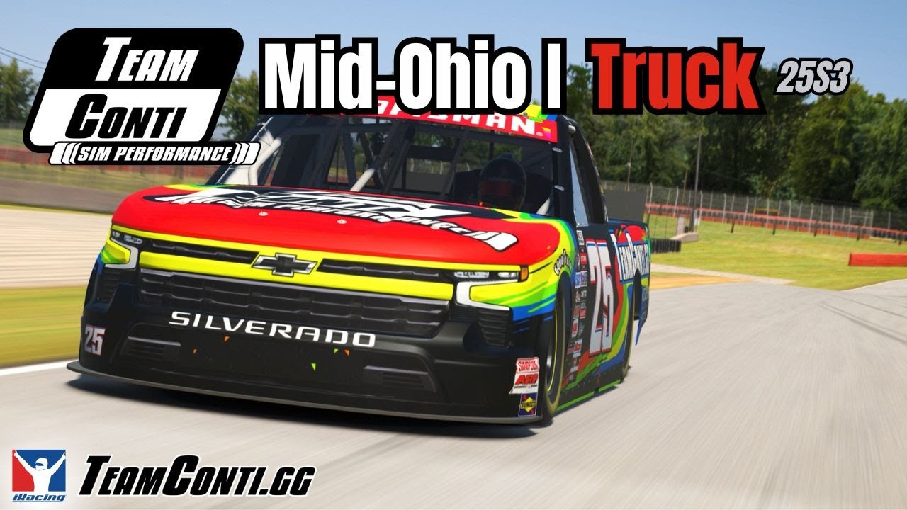 Team Conti Sim Performance I iRacing Track Guide I NASCAR Truck at Mid ...