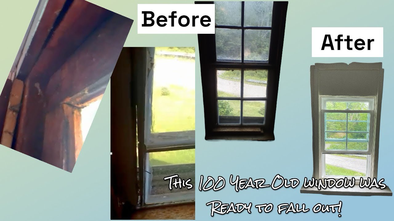 100 Year Old Window Replaced ~ Finishing Touches ~ Mamaw Loves It ...