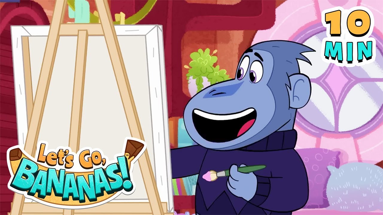 Painting Fun | Funny Cartoons for Kids | Let's Go Bananas | 9 Story Fun ...