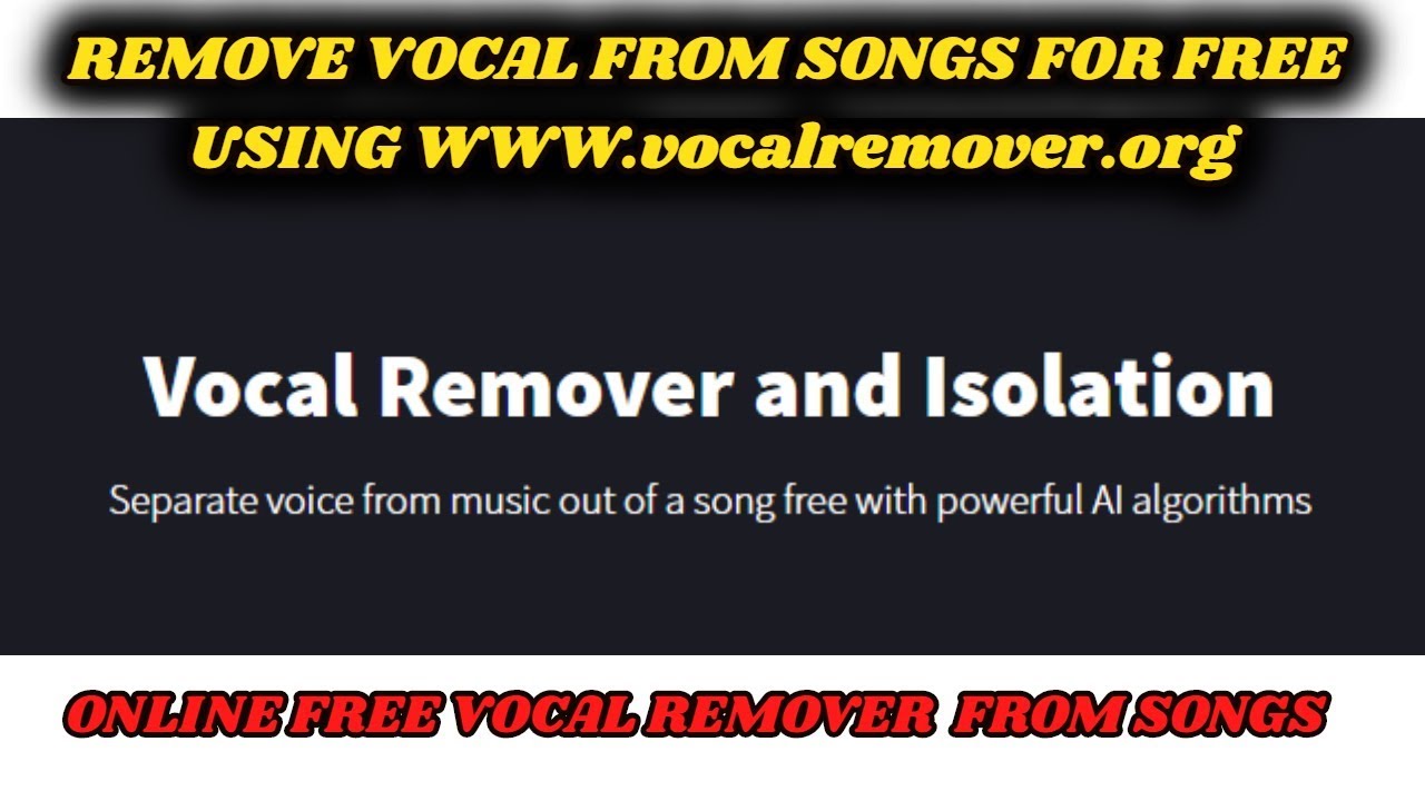 Separate Vocal From Songs For Free From Vocalremover YouTube separate-vocal-from-songs-for-free-from-vocalremover-youtube