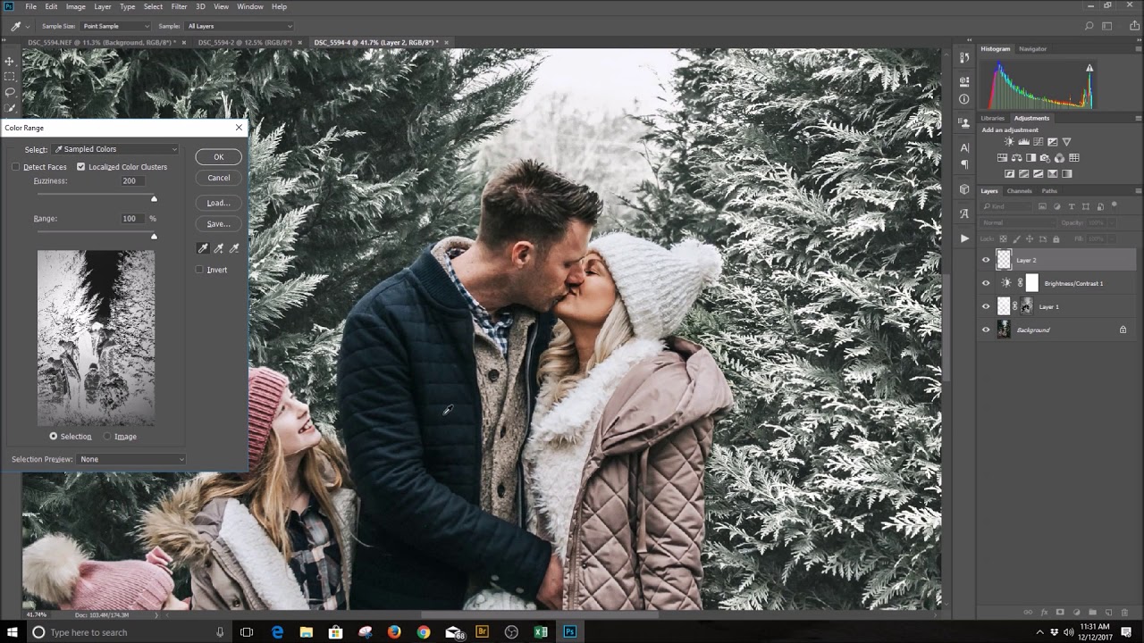 Snow Edit Tutorial For Photoshop - YouTube