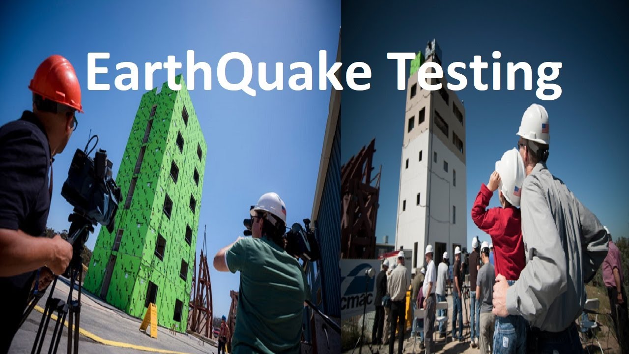 Earthquake testing before construct the buildings - YouTube