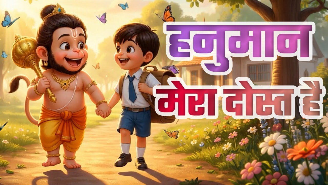 Hanuman Mera Dost Hai - हनुमान मेरा दोस्त है | Cute Baby Hanuman Song ...