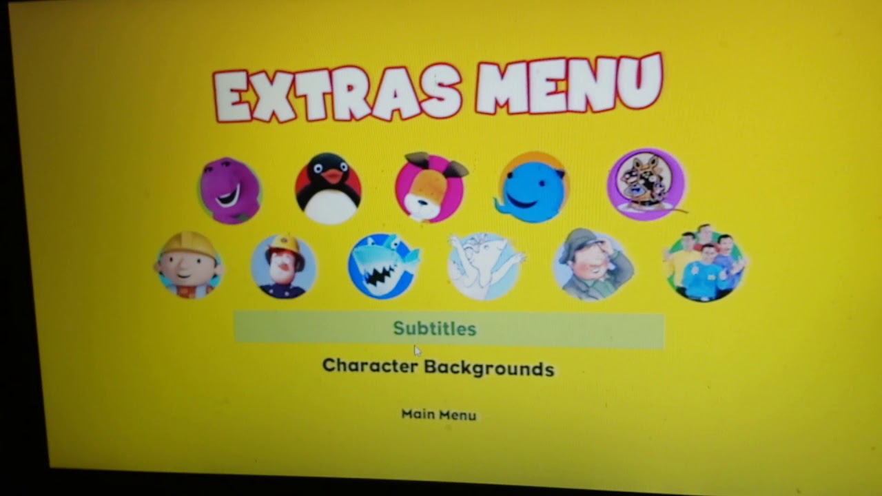 Brightest children's favourites Uk DVD 2004 dvd menu walkthrough - YouTube