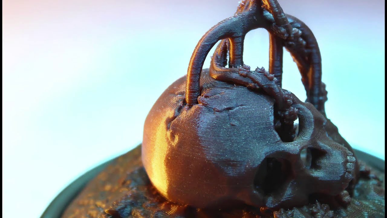 3D printing timelapse: Impaled Skull - YouTube